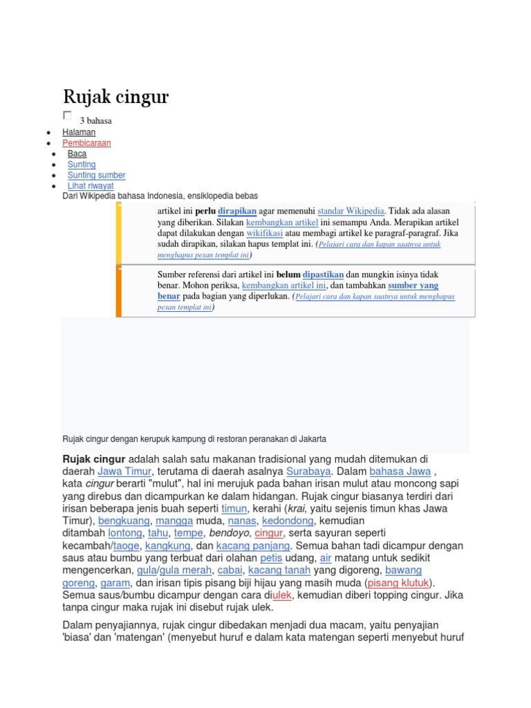 Rujak Cingur | PDF