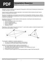 Resection Method in TPS1200 Surveying | PDF | Errors And Residuals ...