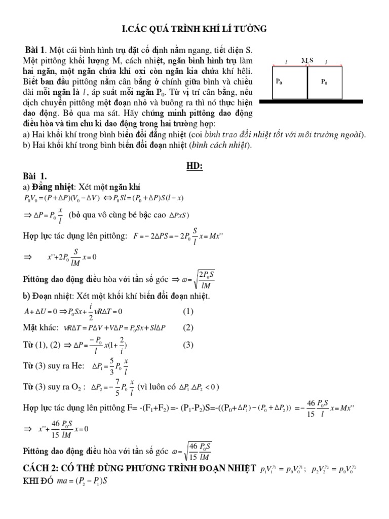 Các Quá Trình Khí Lí Tư NG - Ôn HSG QG | PDF