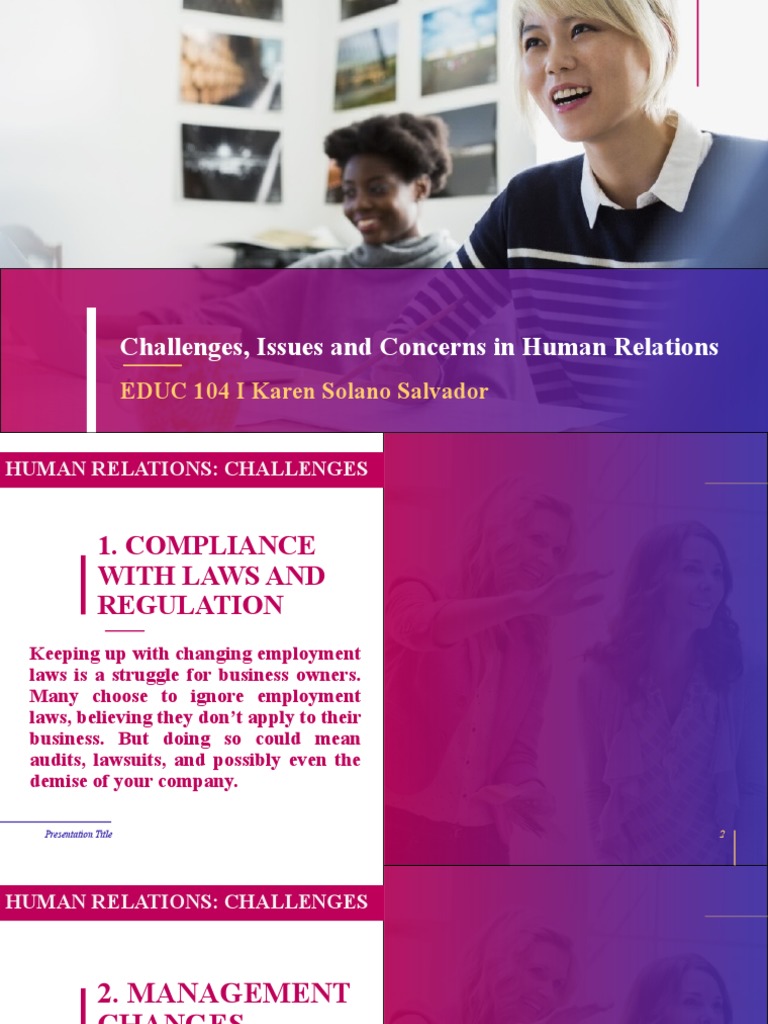 Human Relations Challenges in Business | PDF | Employment | Business