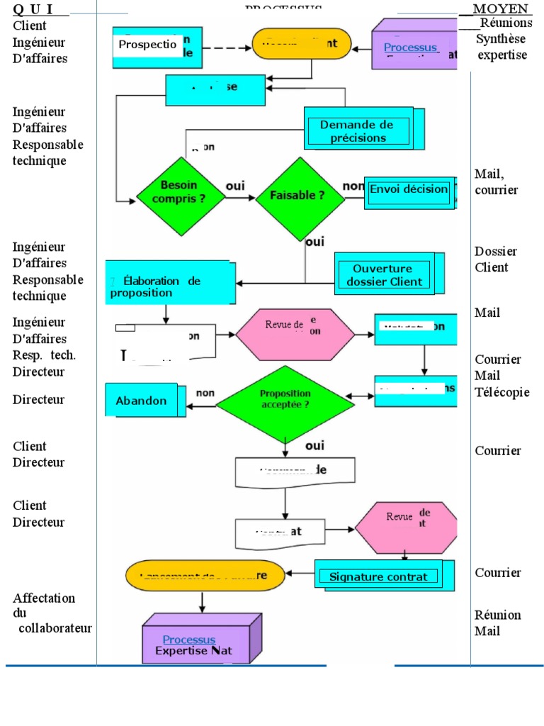 Logigramme du processus client | PDF | Technologie et ingénierie