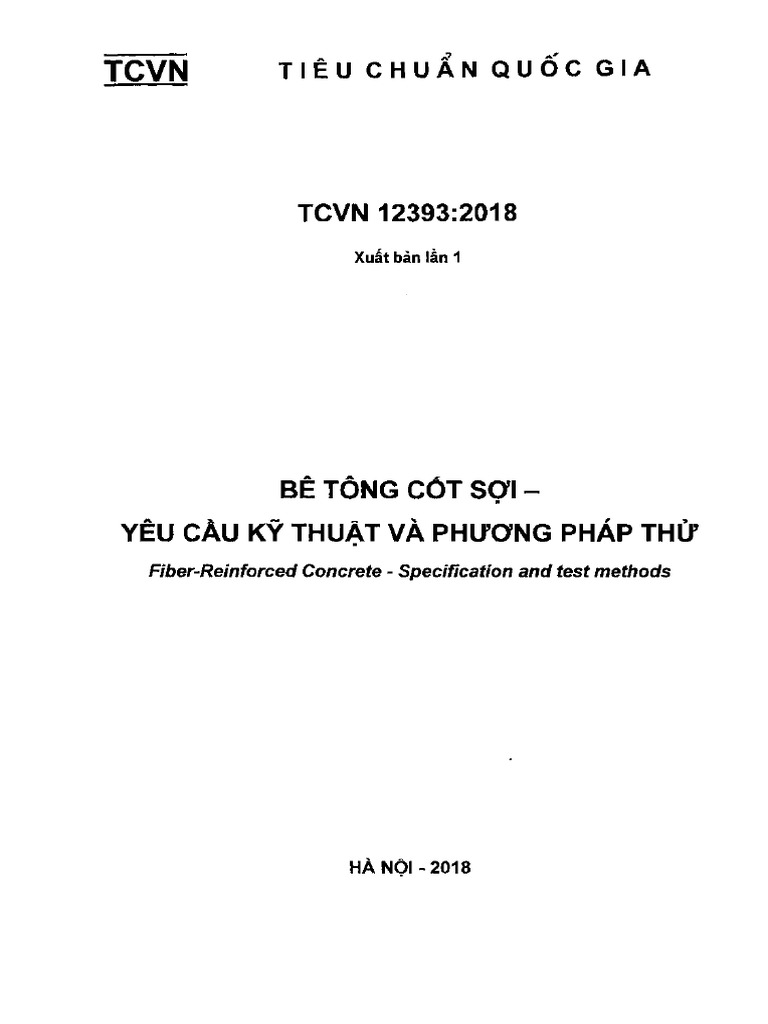 TCVN 12393 2018 BT Cot Soi YCKT Va Phuong Phap Thu | PDF