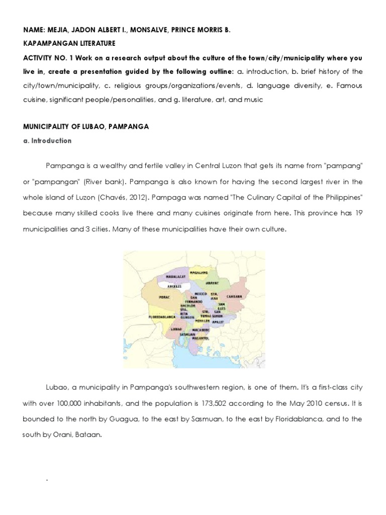 Group 8 Activity No. 1 Mekeni Tuki Ka Malawus Ka Pampanga 2 | Download Free PDF | Philippines