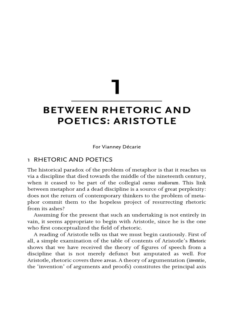 The Rule of Metaphor - The Creation of Meaning in Language - Chapter 1 ...
