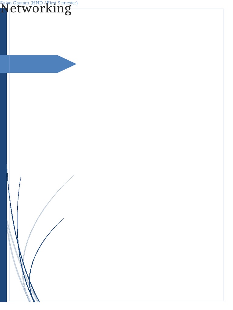 Networking - Assignment - Docx COURSE Hero | PDF | Network Topology | Computer Network