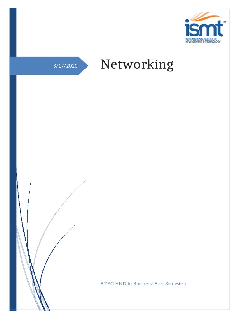 Networking - Docx COURSE Hero | PDF | Computer Network | Osi Model