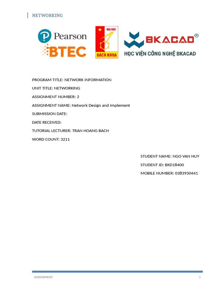 Networking Assignment 2 Course Hero | Download Free PDF | Computer Network | Network Topology