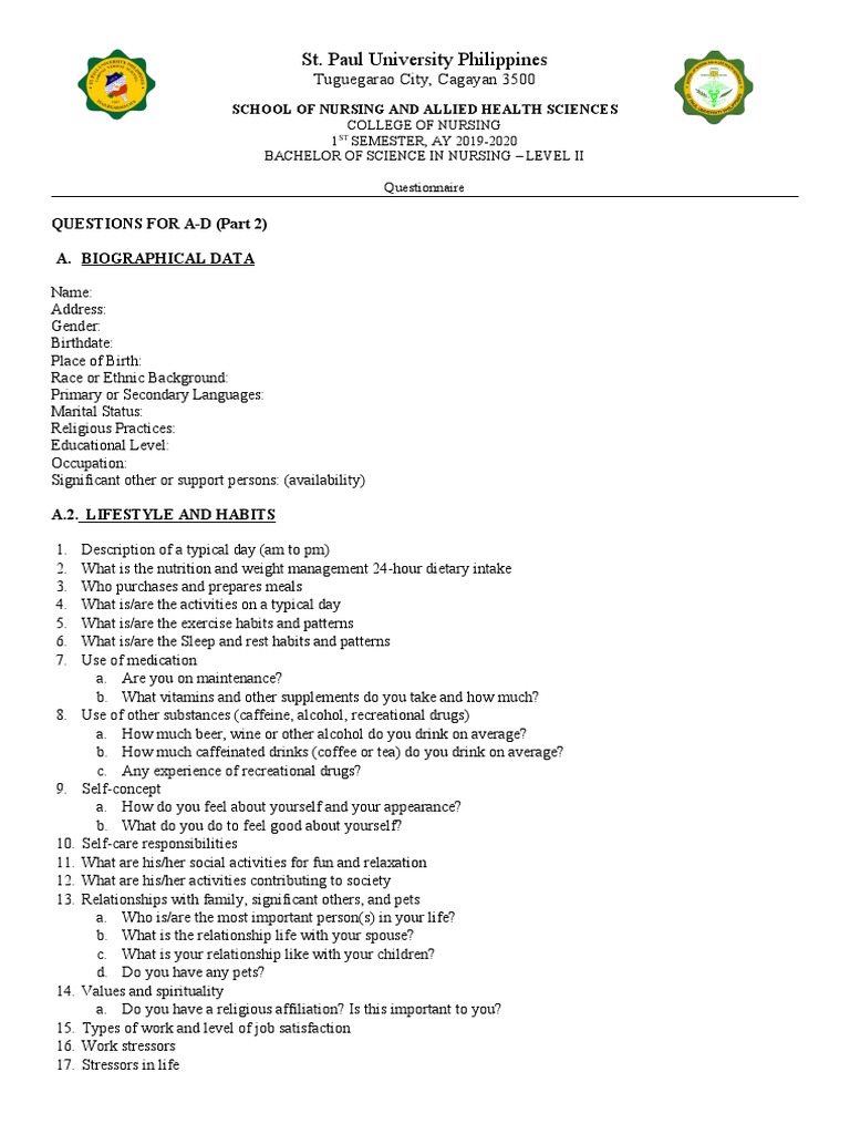 Case Study Questionnaire | PDF | Edema | Allergy