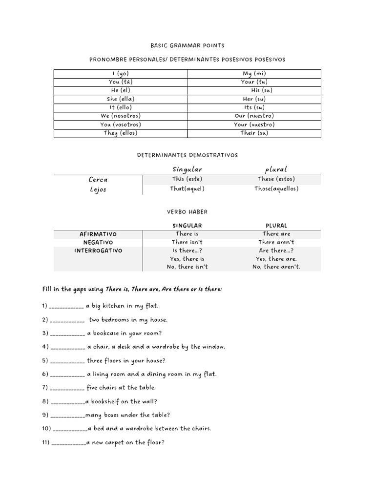 Basic Grammar | PDF | Language Arts & Discipline