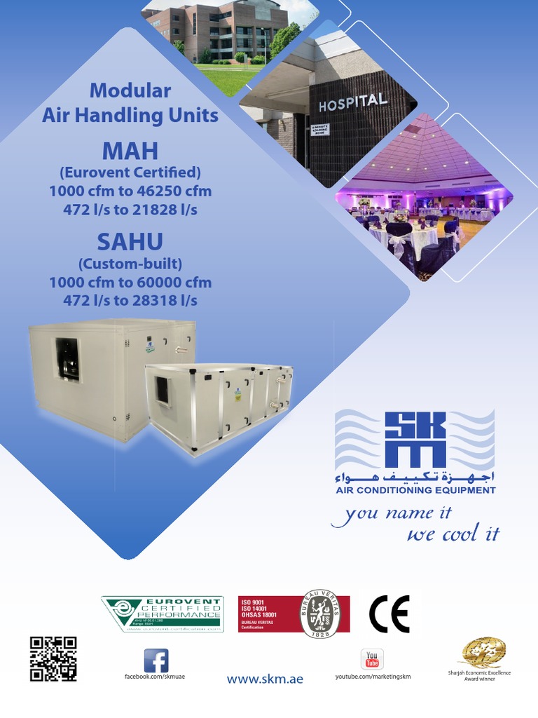 SKM Air Handling Units MAH and SAHU Series | PDF | Building Insulation ...