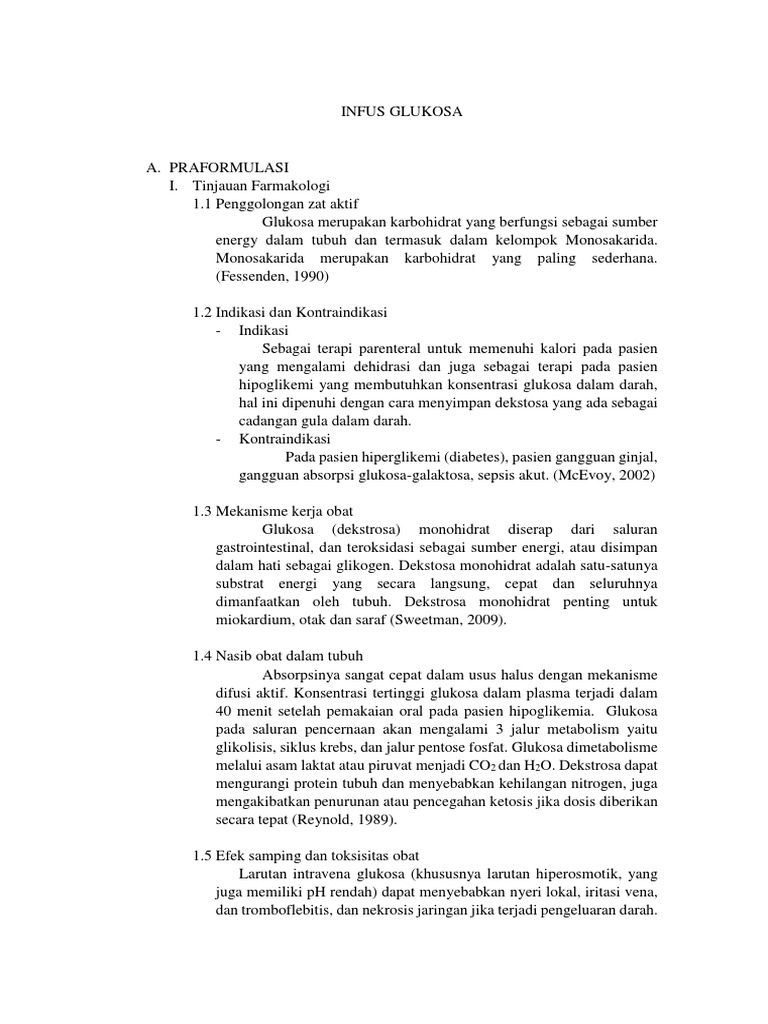 Jurnal Infus Glukosa | PDF | Kesehatan Holistik