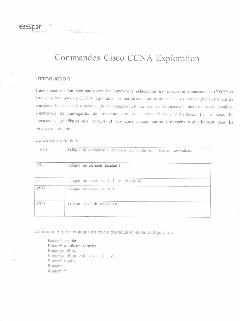 Command Cisco | PDF
