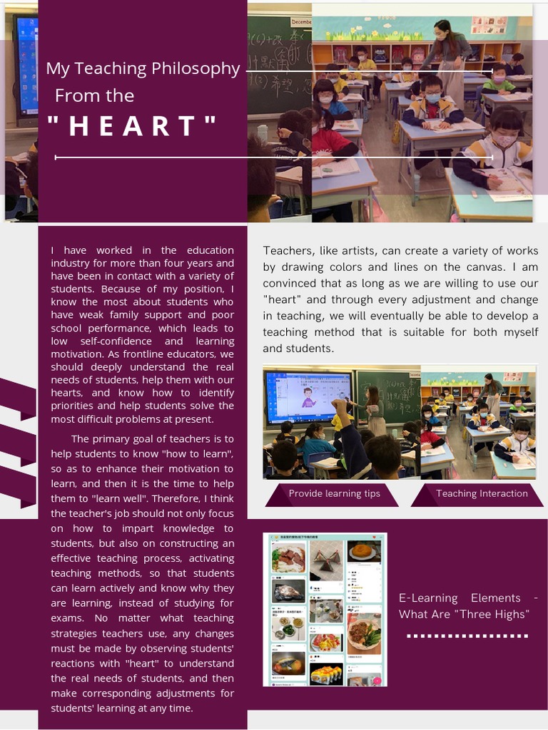 My Teaching Philosophy From The Heart | PDF