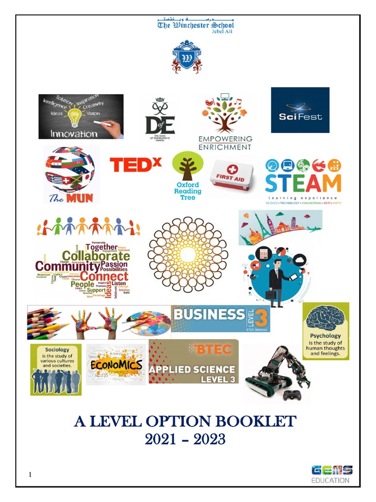 A Level-Option Booklet - 2021-2023 | PDF | University And College ...