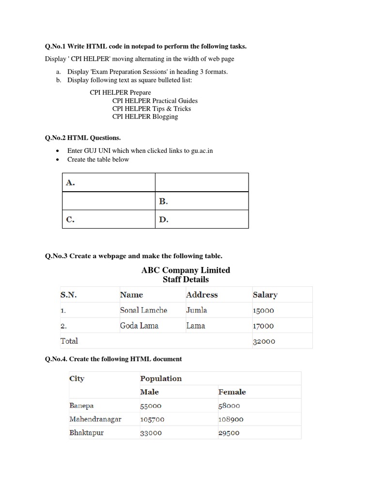 HTML Practice-2022-1 | PDF | Hyperlink | Web Page