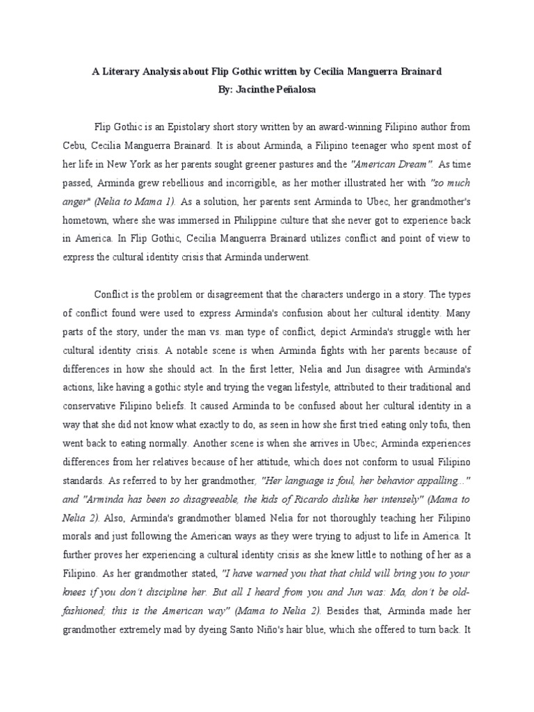 Cultural Identity in Flip Gothic | PDF | Social Psychology ...