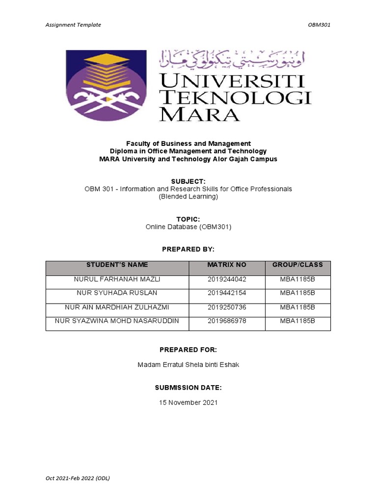Online Database (Assignment 1) | PDF | Digital Object Identifier | Human Resource Management
