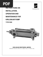 DBxe Pump Installation and Maintenance Guide | PDF | Pump | Bearing ...
