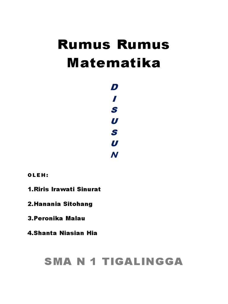 Rumus Rumus Matematika | PDF