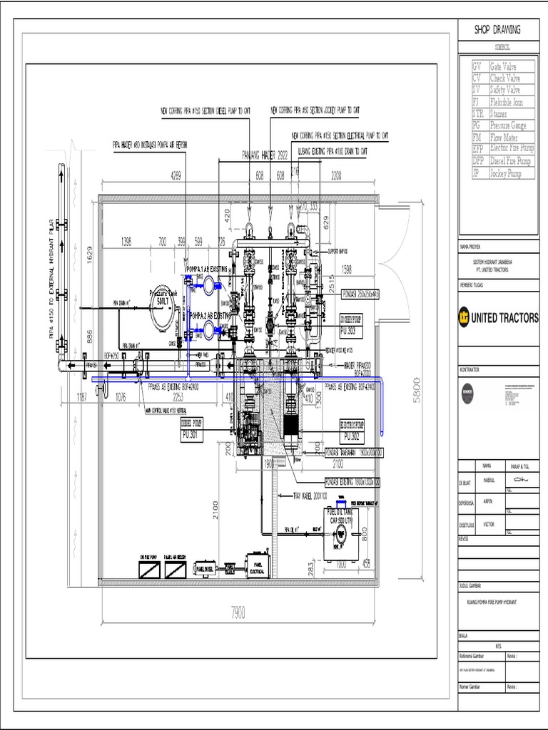 Jockey, Diesel, and Electric Fire Pumps Layout | PDF | Fluid Dynamics ...