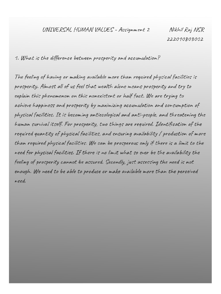 Uhv II Assignment | PDF