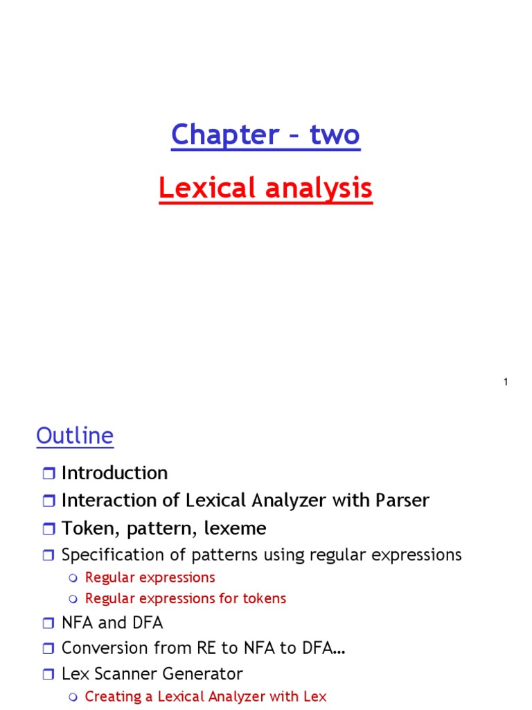Chapter 2 | PDF | Regular Expression | Parsing