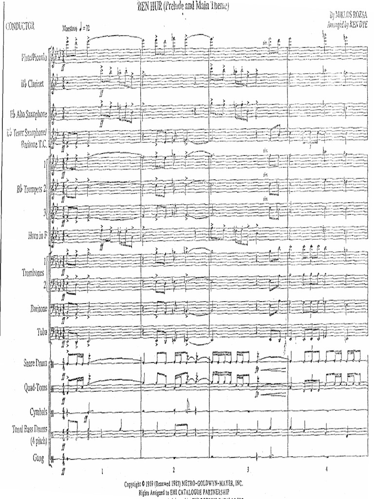Ben Hur Overture | PDF