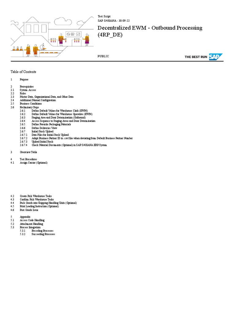 4RP S4hana2022 BPD en de | PDF | Warehouse | Comma Separated Values