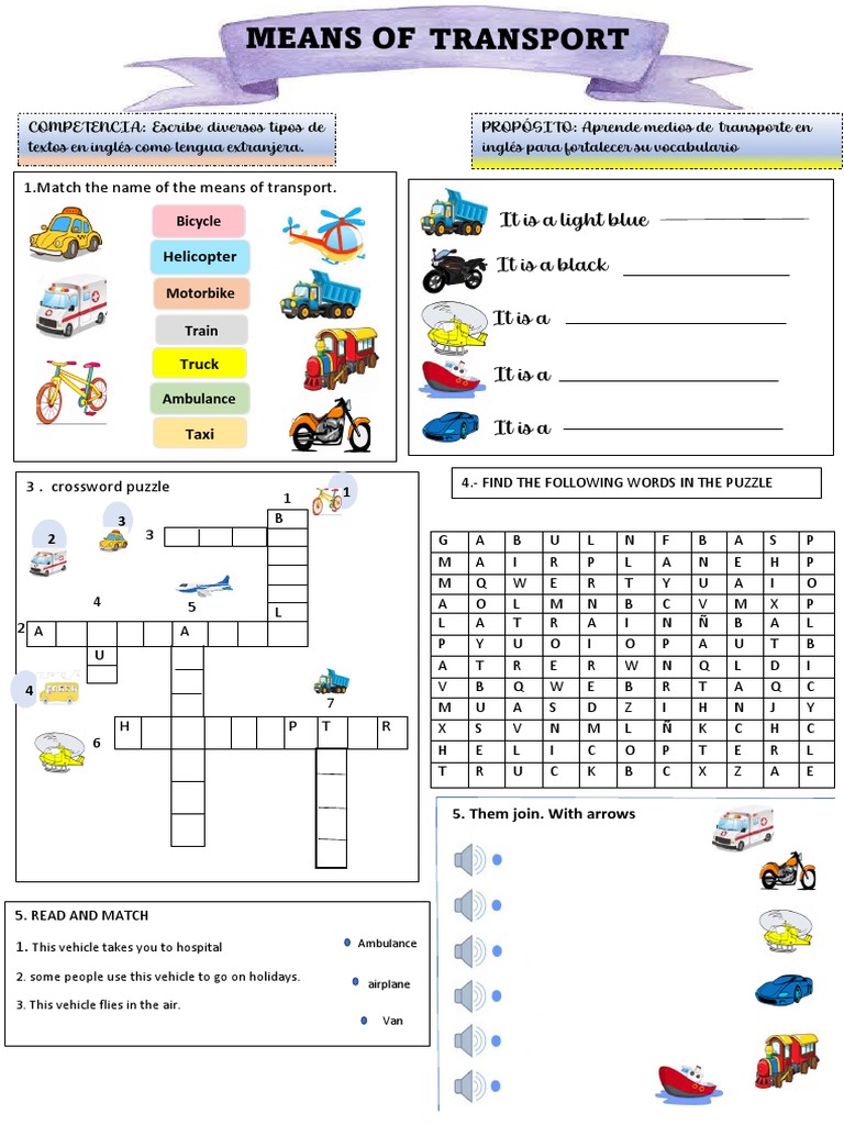 Means of Transport | Descargar gratis PDF | Road Transport | Public ...