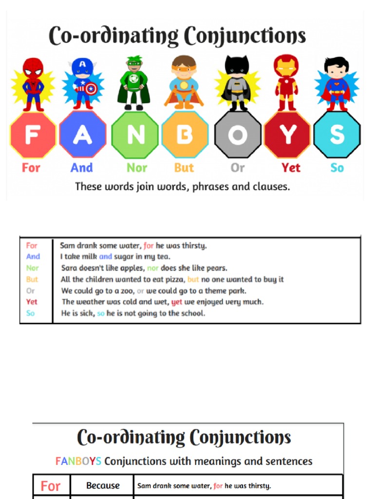 Fanboys Conjunction | PDF