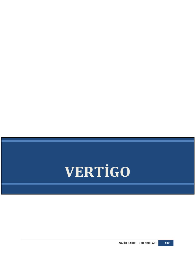 VERTİGO | PDF