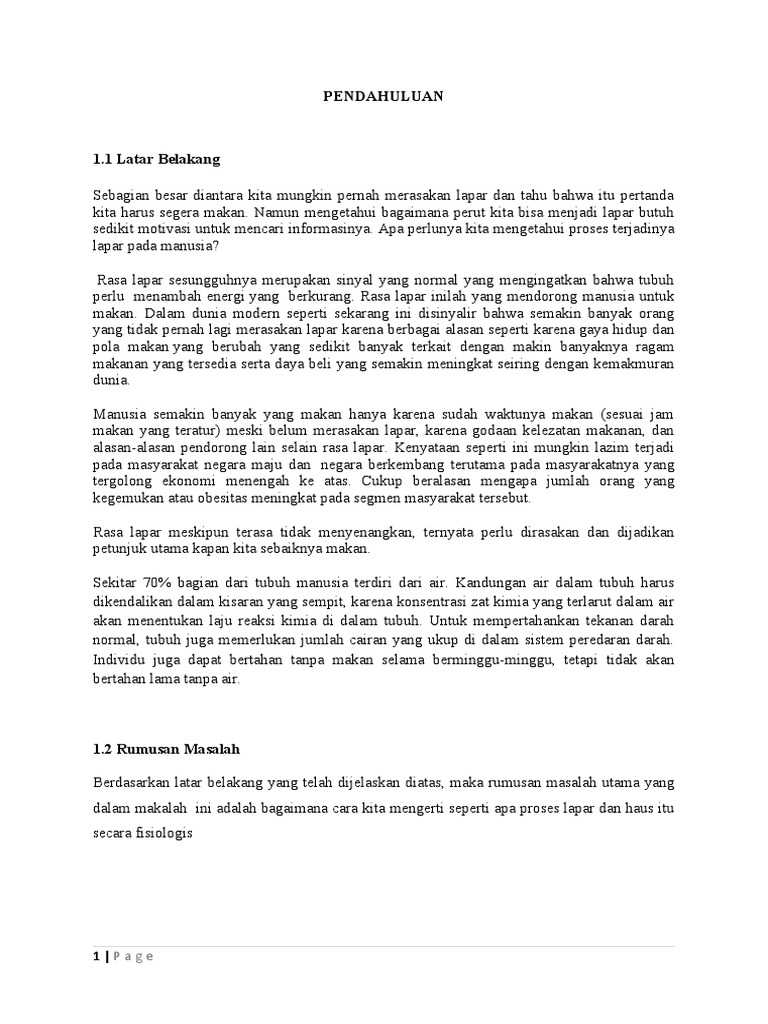 Lapar Dan Haus | PDF