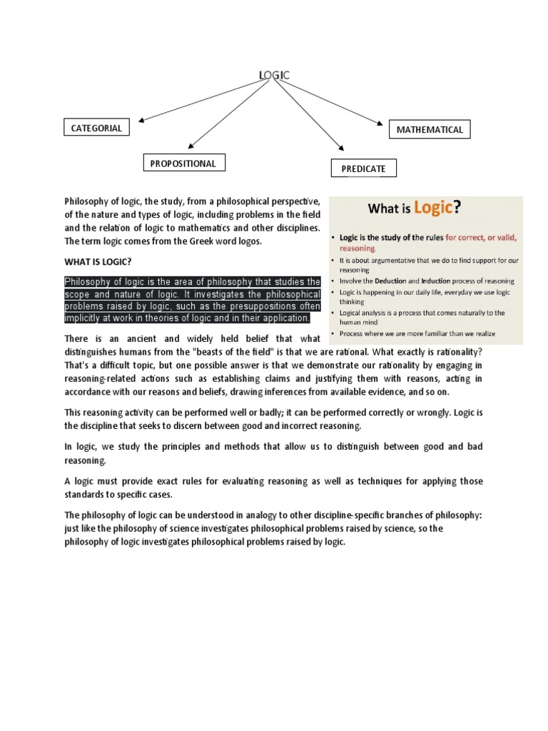 LOGIC | PDF | Logic | Reason