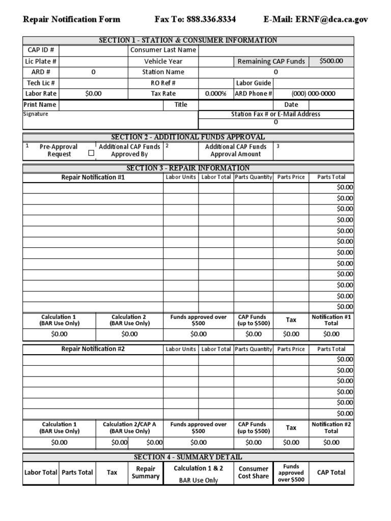 Auto Repair Invoice Template | Download Free PDF | Taxes | Prices