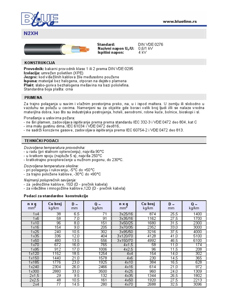 Kabl N2XH (2345) | PDF