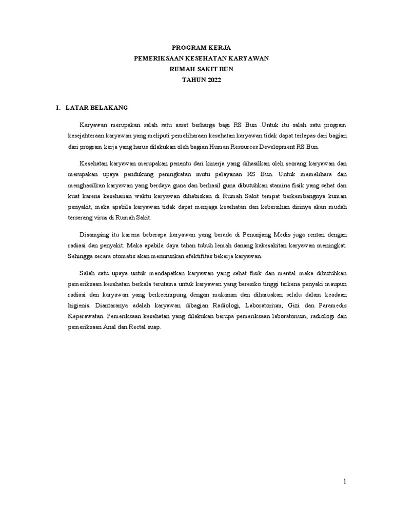 Program MCU 2022 | PDF