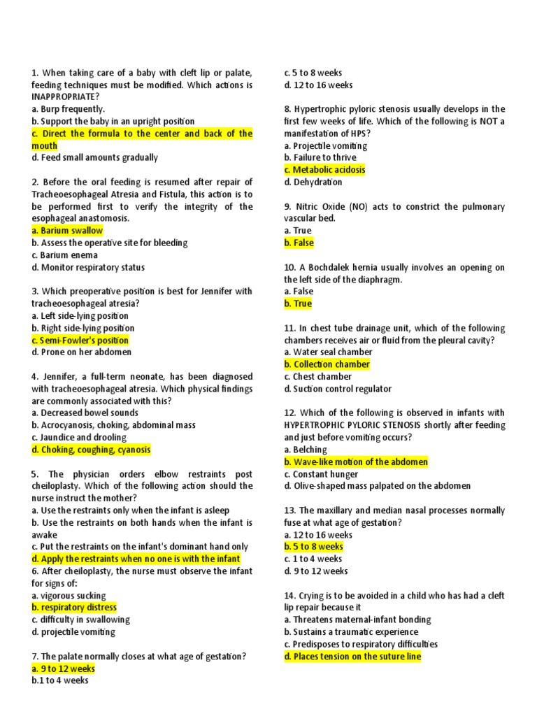 MCN Lec Practice Questions | PDF | Leukemia | Congenital Heart Defect