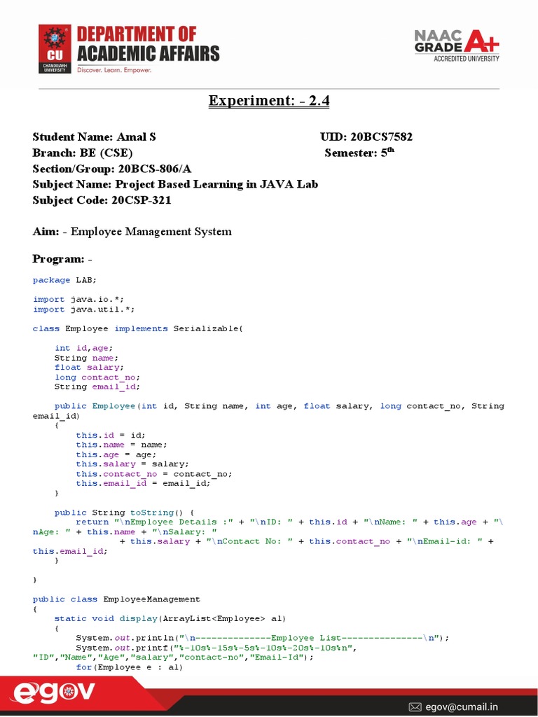 Pblj Experiment 2 4 Pdf Systems Engineering Programming Paradigms