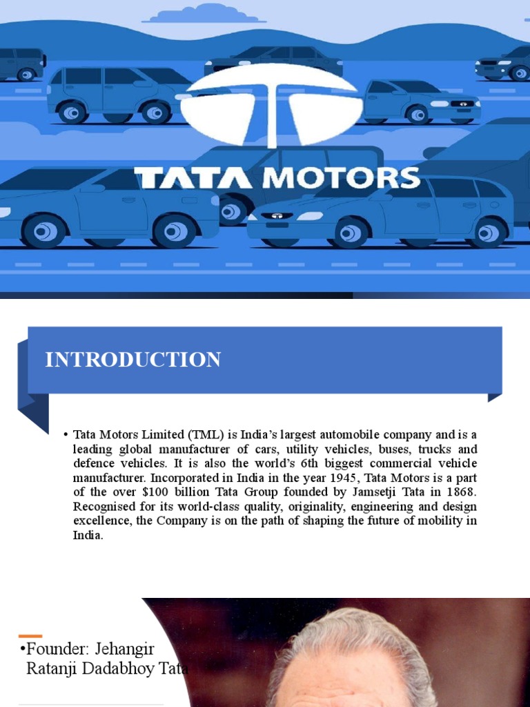 An Overview of Tata Motors: Its History, Products, Growth, Challenges ...