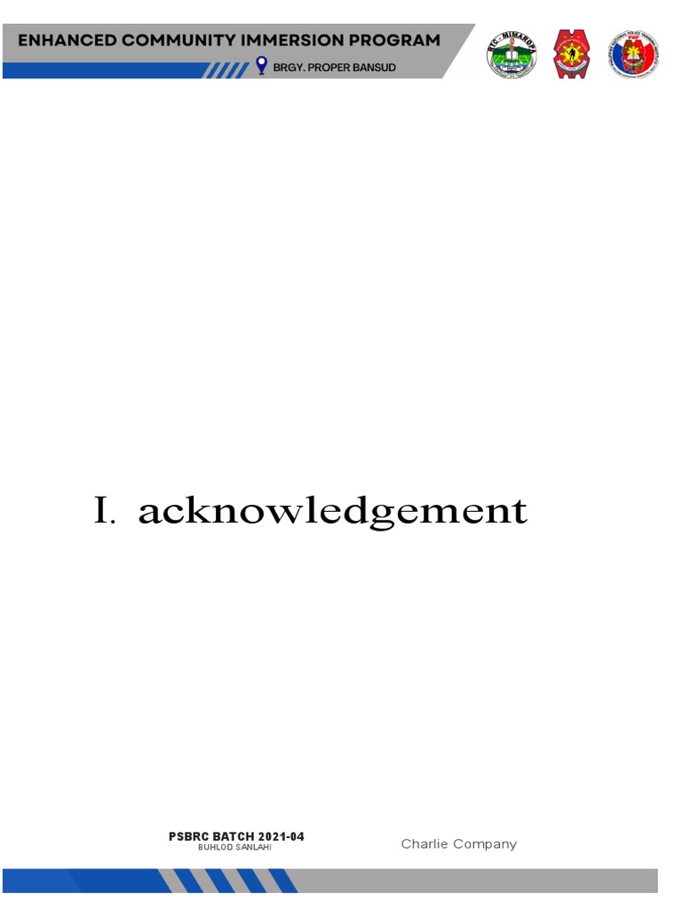 Community Immersion Program Insights | PDF | Police | Crimes