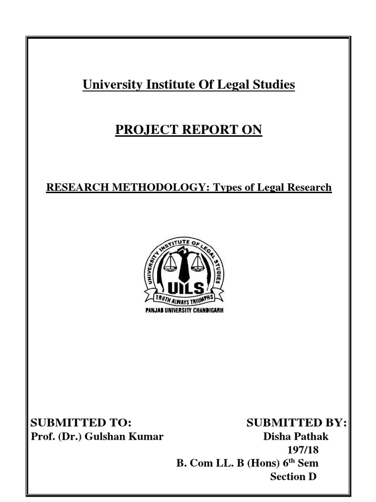 RM Legal Research Types Disha Pathak 197 - 18 | PDF ...