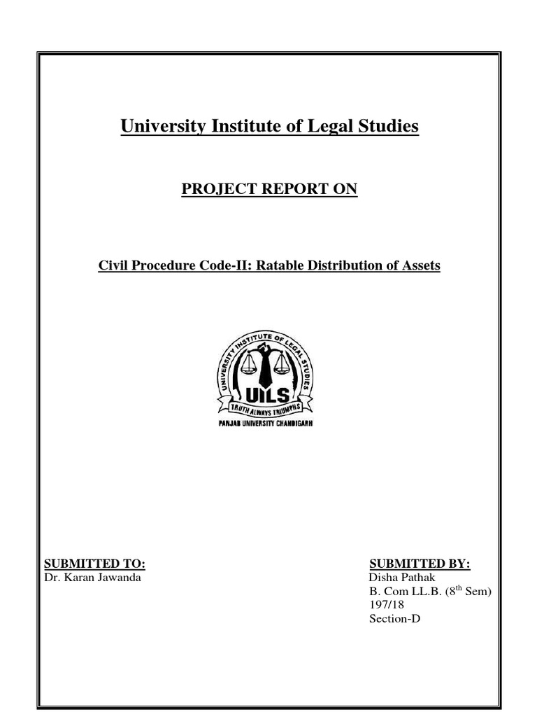 Disha Pathak - CPC - 197 18 Distribution of Assets | PDF | Mortgage Law ...