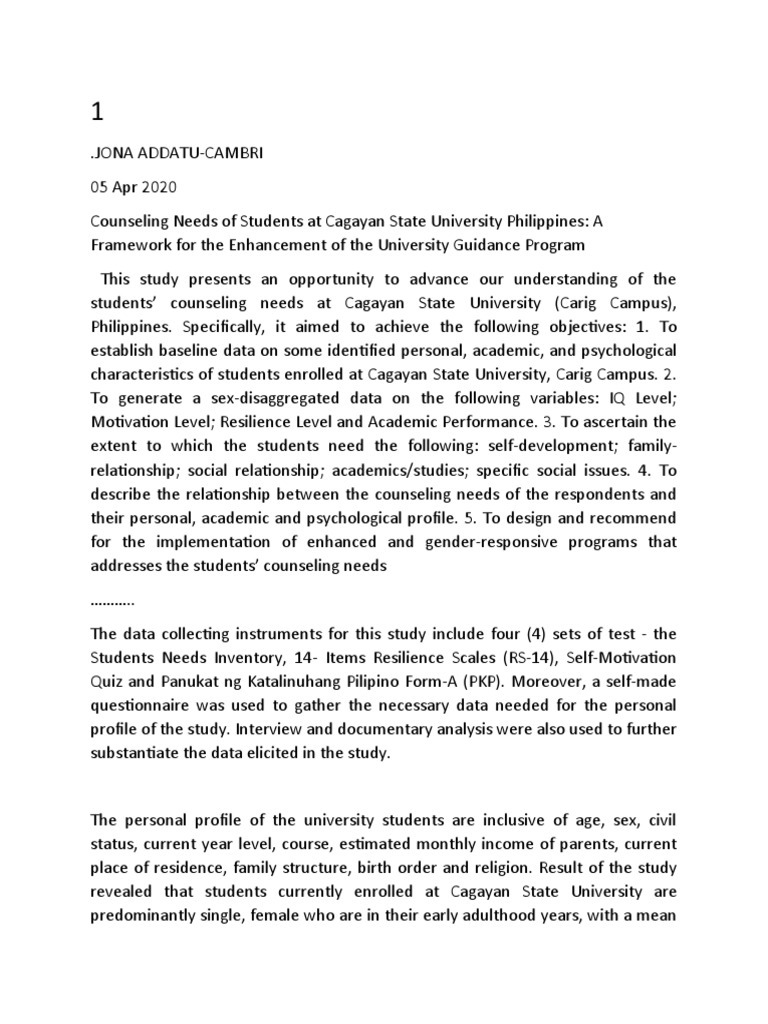 PR RRL | PDF | School Counselor | Psychotherapy