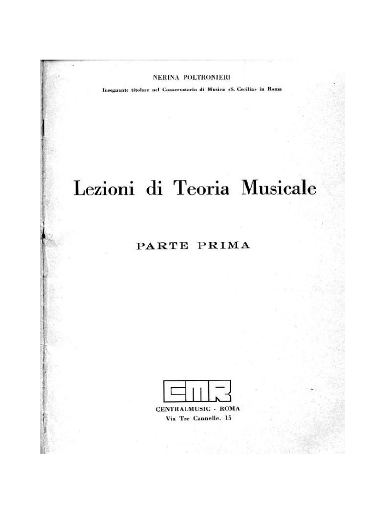 Teoria 1 Poltronieri | PDF
