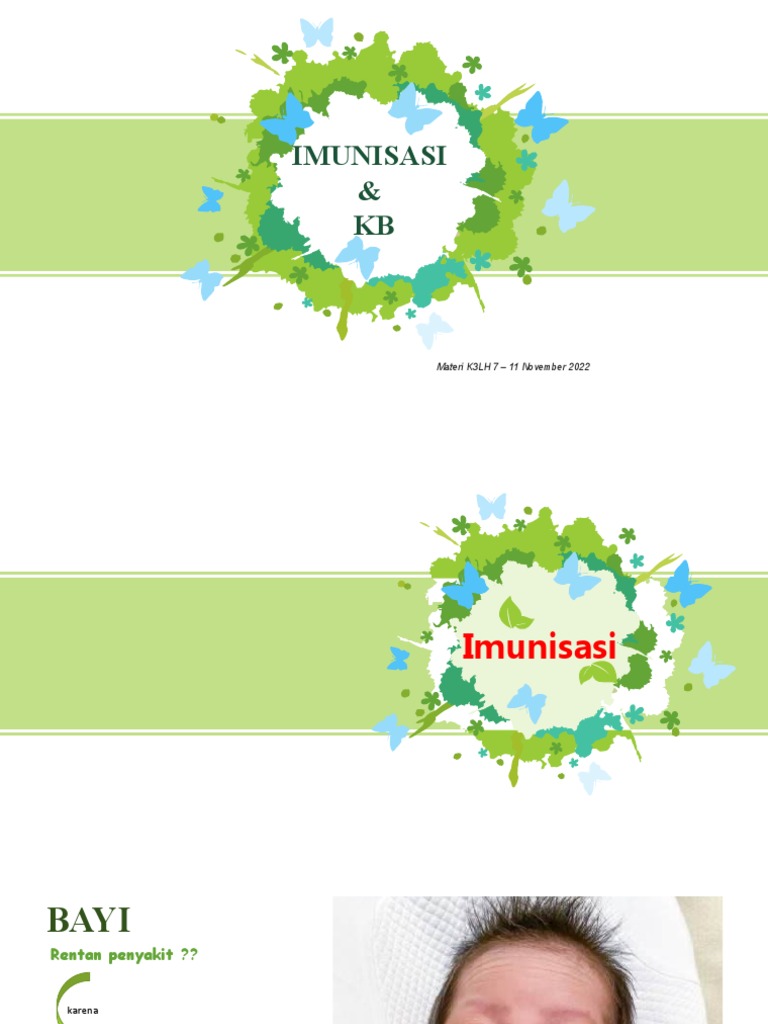 Imunisasi & KB K3LH 20222023 | PDF
