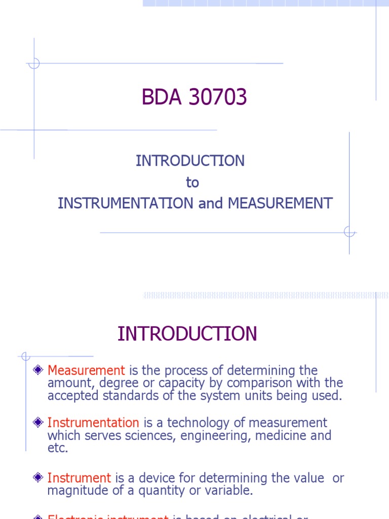 Lecture3 Example Instrumentation Pdf Significant Figures Observational Error