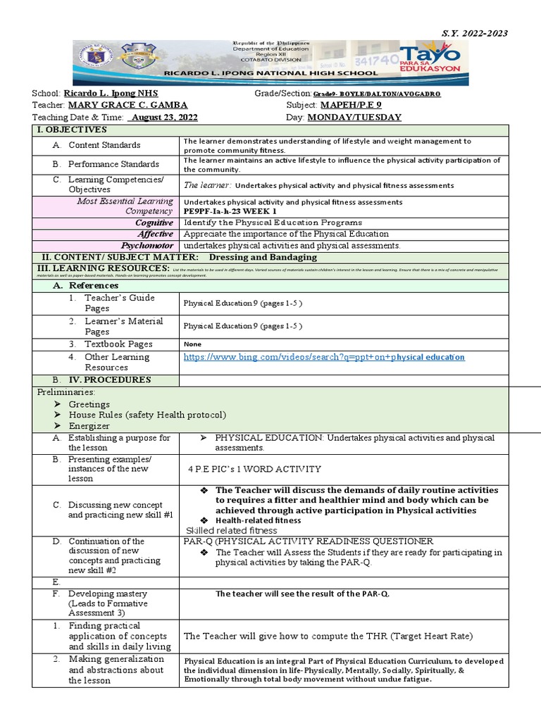 LP P.e9 Q1 | PDF | Learning | Cognitive Psychology