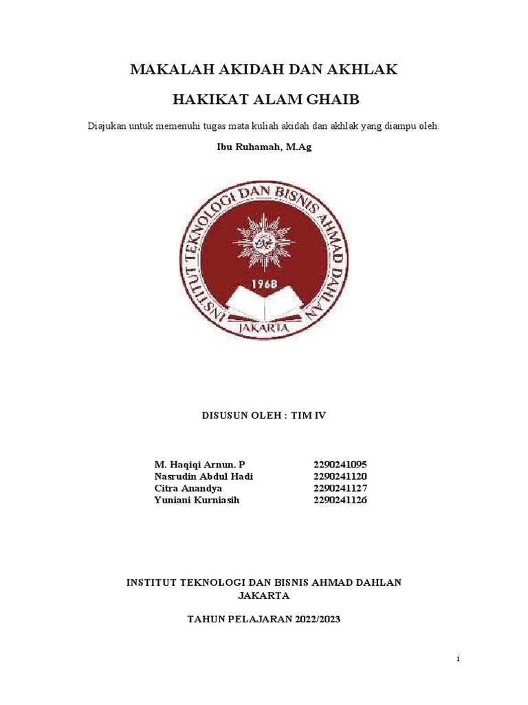 Hakikat Alam Gaib dalam Islam | PDF | Agama & Spiritualitas