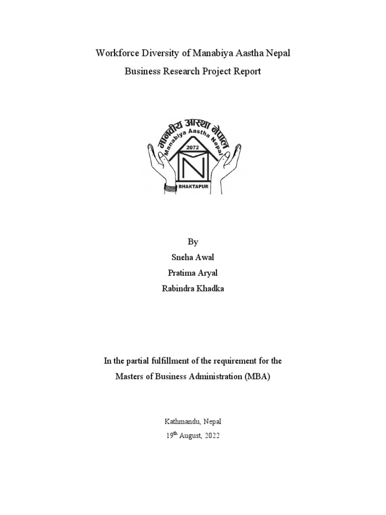 Workforce Diversity of Manabiya Aastha Nepal | PDF | Diversity (Business) | Employment