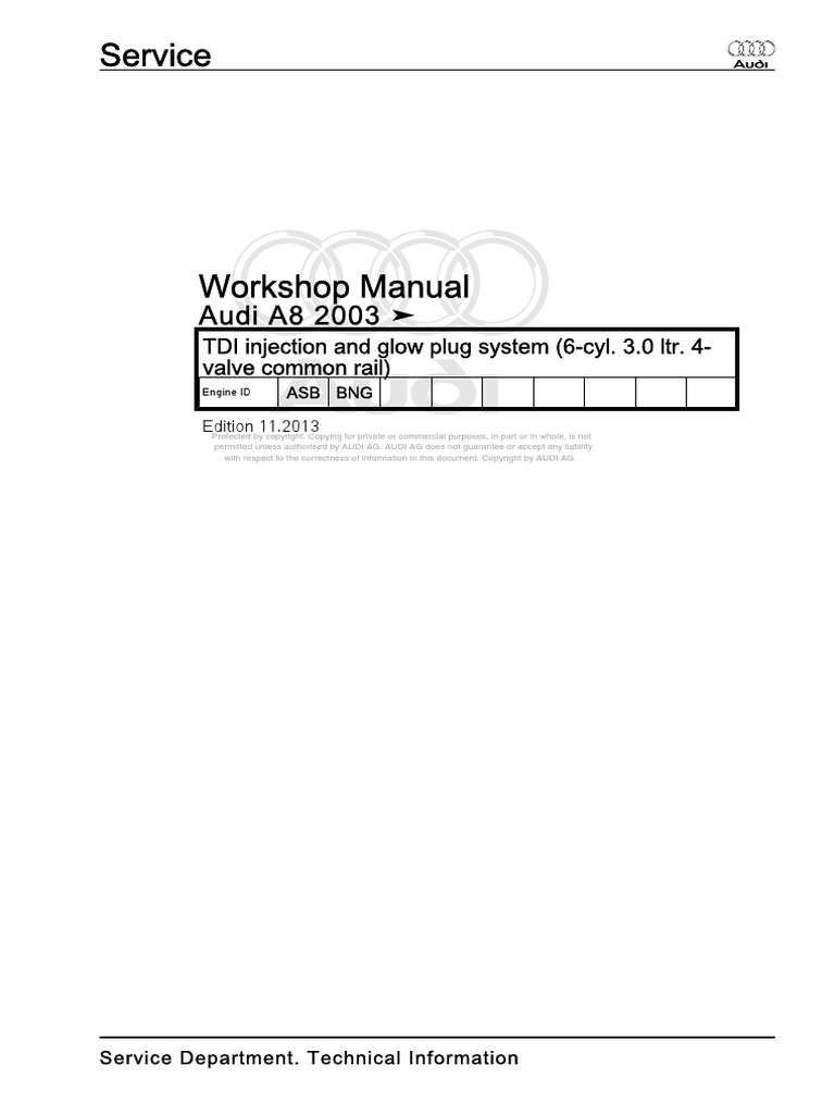 40-Service Manual TDI Injection and Glow Plug System (6-Cyl 3 0 LTR 4 ...